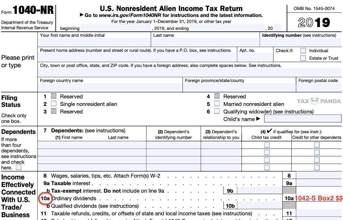 1042-S表格 【最新2019 CPT/OPT在校工作报税全解析】 - Tax Panda