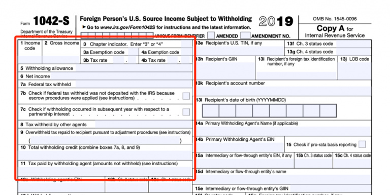 1042-S表格 【最新2019 CPT/OPT在校工作报税全解析】 - Tax Panda